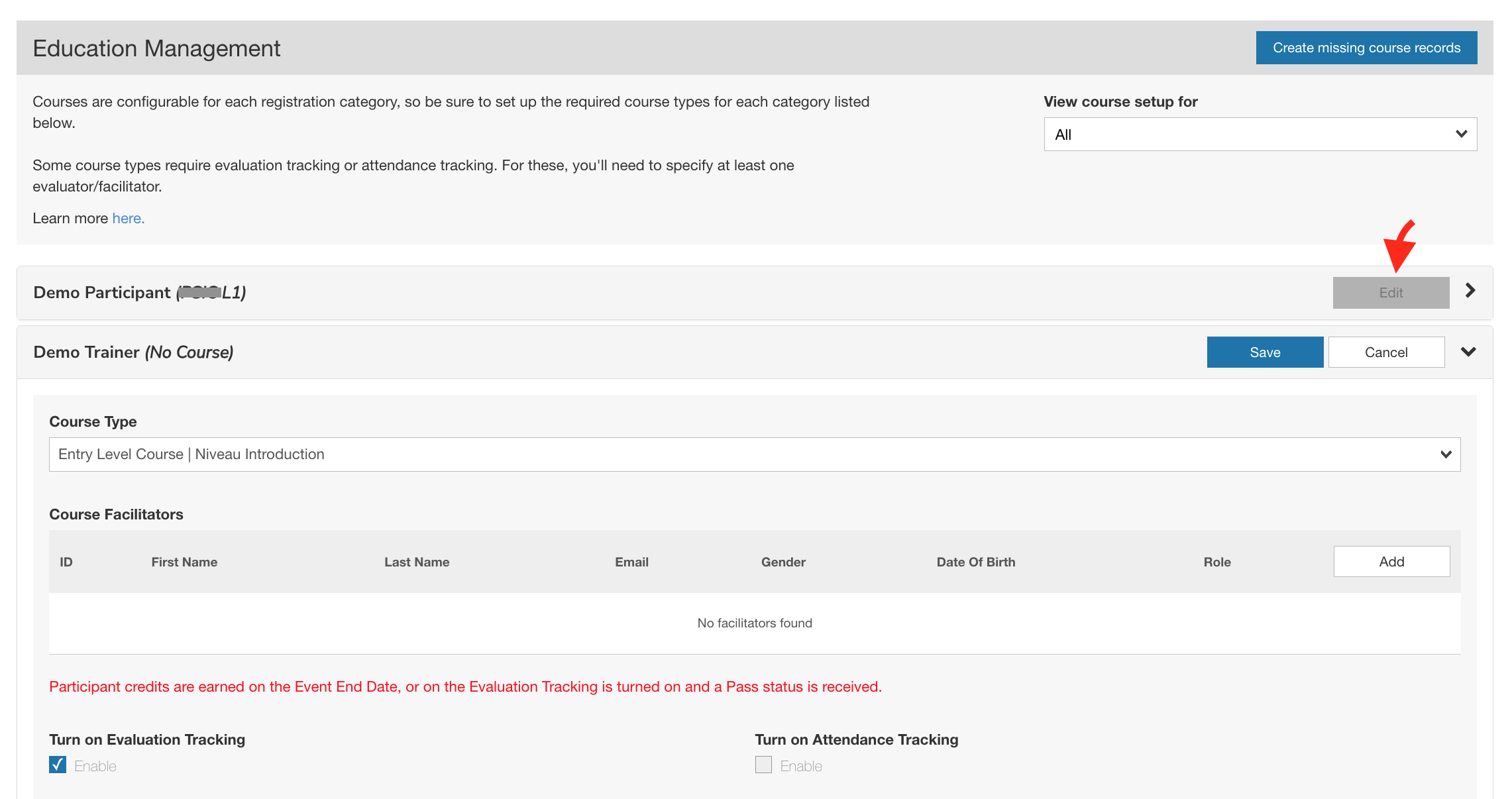 Certification Tracking System (CTS) - Adding or updating a Course Type ...
